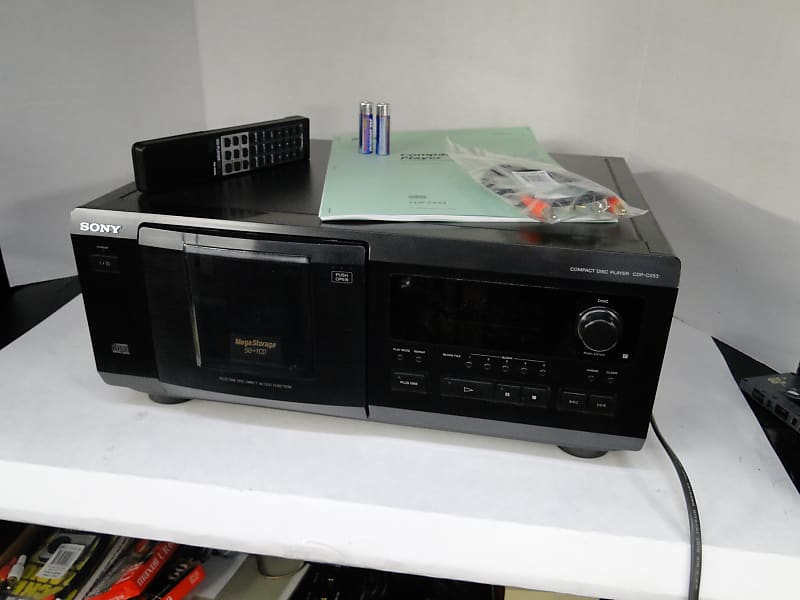 Sony CDP-CX53 51 Audio Disc Changer w Remote, Manual, | Reverb