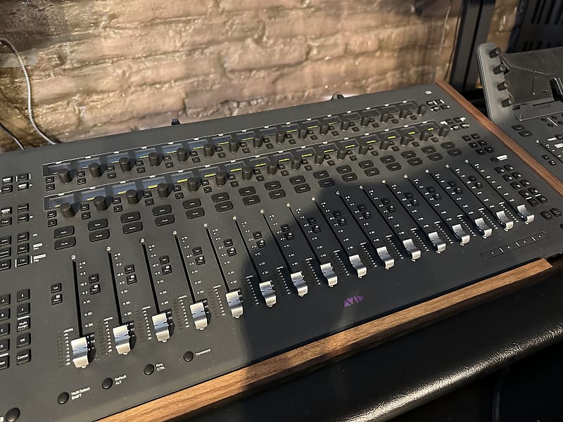 Avid S3 plus Avid Dock in custom wooden frame | Reverb