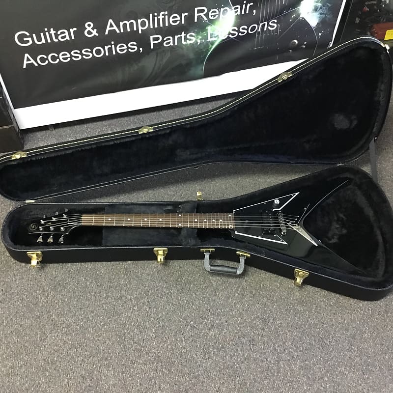 Samick SV10BK “Sylvia” Flying V With Hardshell Case | Reverb
