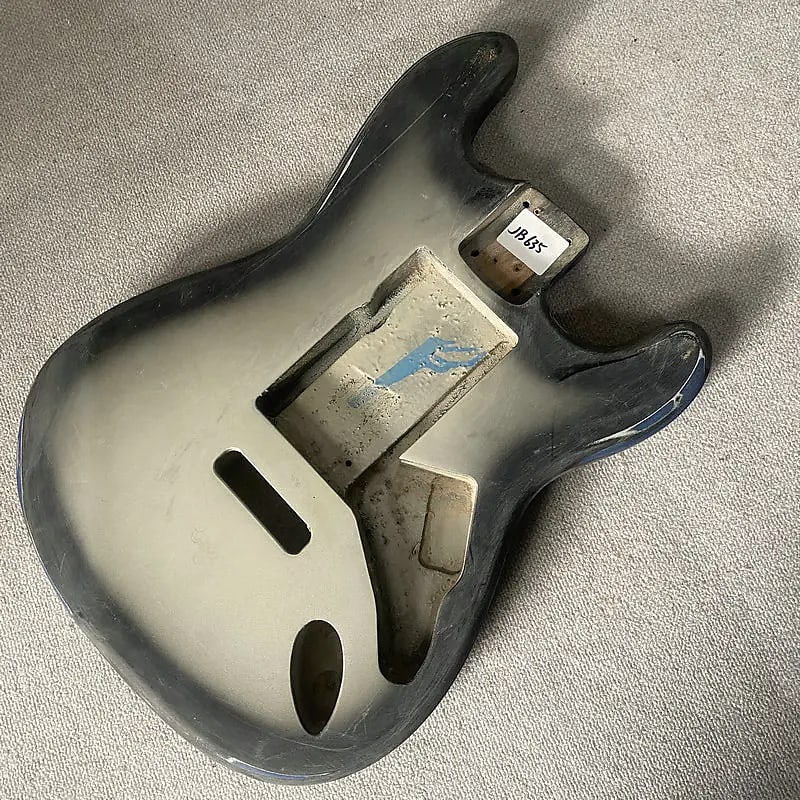 Grey Burst Guitar Basswood Strat Style Body | Reverb UK