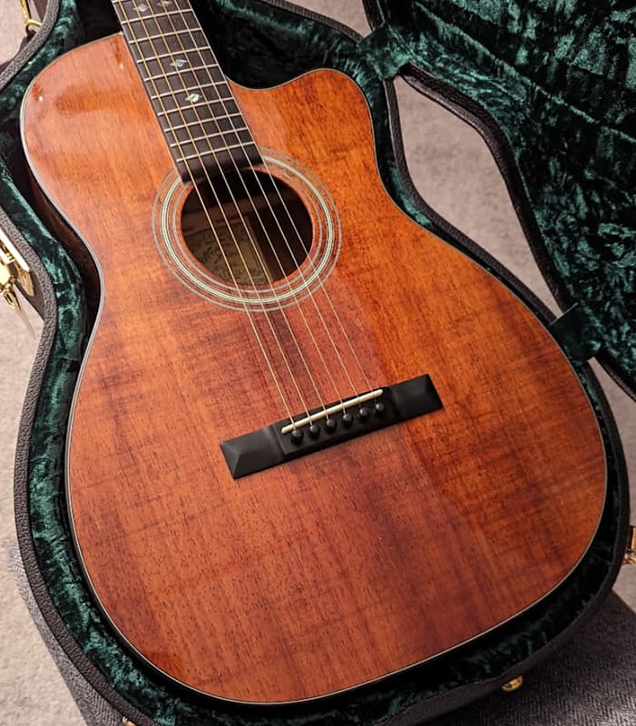 Recording King RP2-729-C All Solid Koa Acoustic, w/case, | Reverb