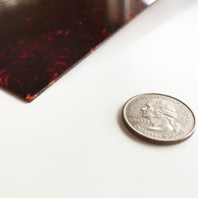 Thick celluloid tortoise shell small blank sheet for guitar | Reverb