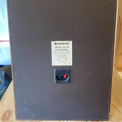 Vintage Pair of Sanyo SS-340 Speakers Walnut Sound Great | Reverb