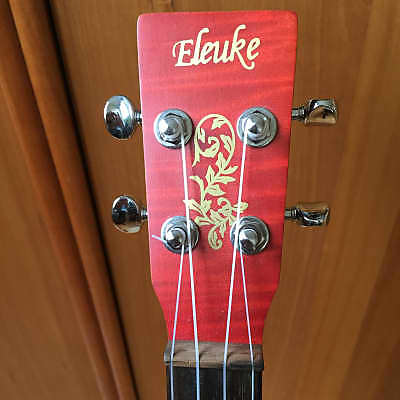 Eleuke MP3 Electric Ukulele Red Early 2000s | Reverb