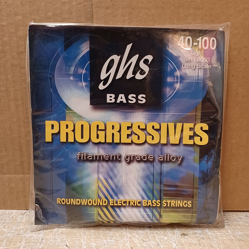 GHS L8000 Progressives Light Bass Strings 40-100 | Reverb
