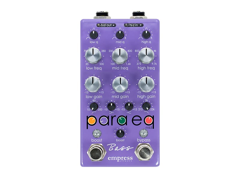 Empress Effects ParaEQ Bass Parametric EQ Pedal | Reverb