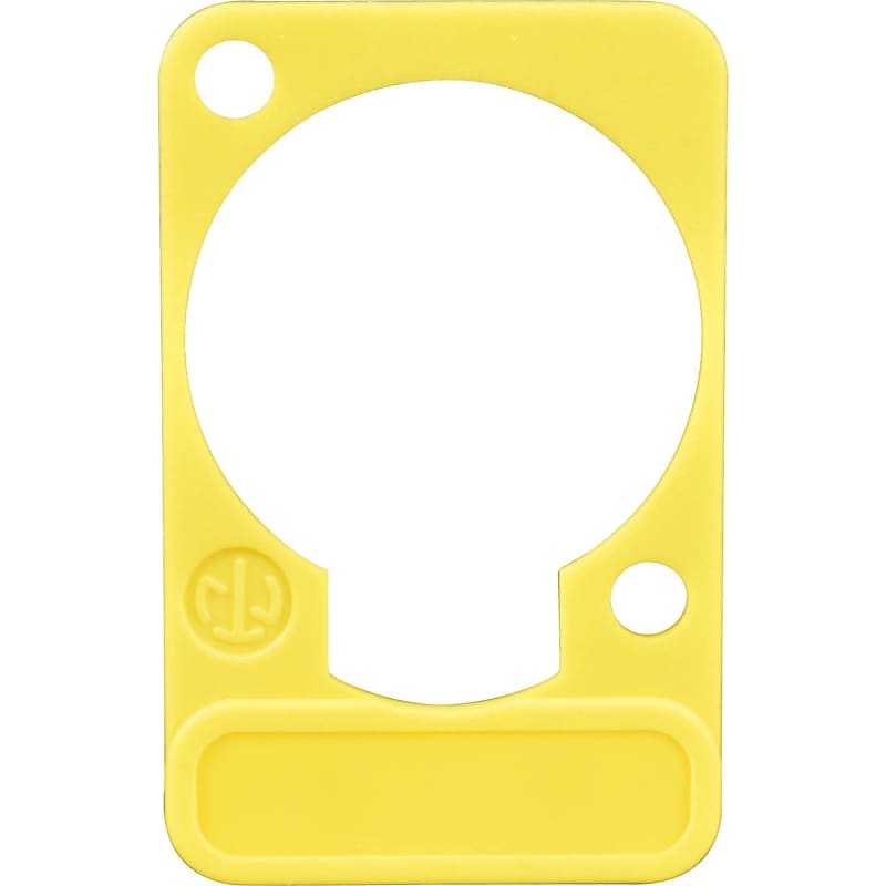 Neutrik D Series Panel Labeling Plate, Yellow, DSS-YELLOW | Reverb