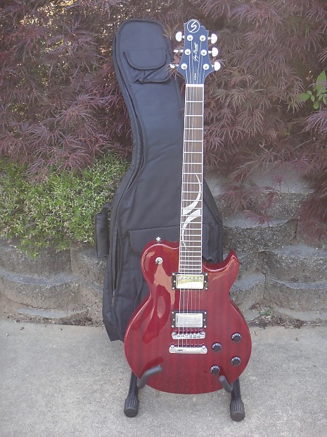 Samick Avion AV-20 Transparent Wine Red w/ gig bag | Reverb