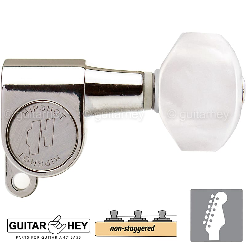 Hipshot Mini Tuners Classic 6-In-Line Non-Staggered Enclosed | Reverb