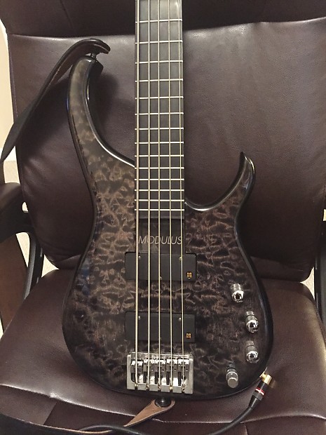 Modulus Quantum 5 Bass 1999 Blackstone Quilted Maple w/ Lane | Reverb