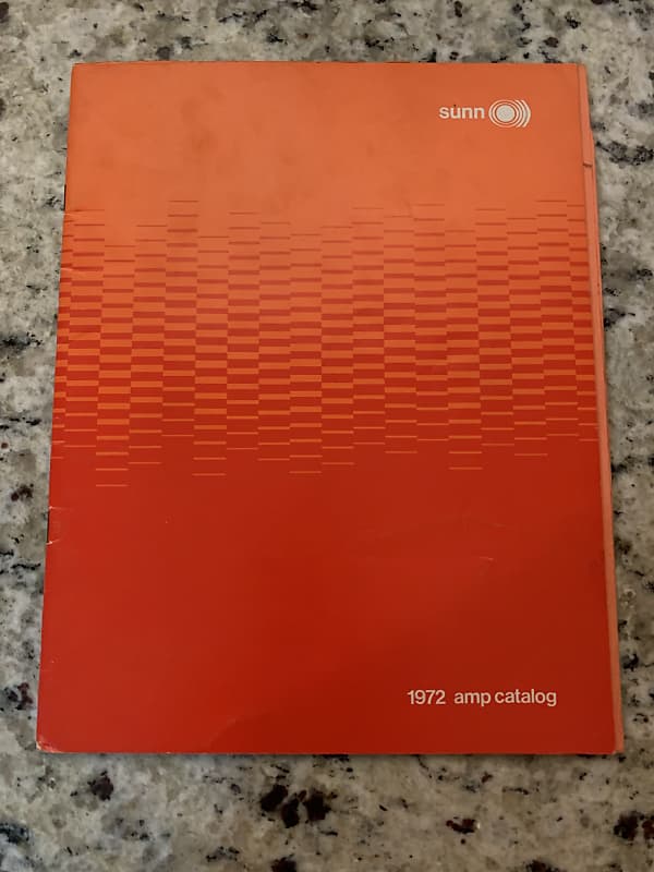 Sunn Amp Catalog 1972 Coliseum Concert etc | Reverb