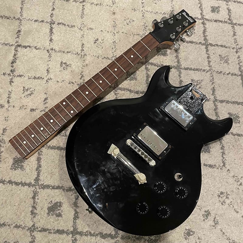 Ibanez GAX70 GIO black complete neck + body kit | Reverb