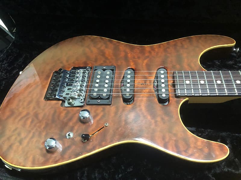 Tom Anderson Drop Top Floyd Rose Buzz Feiten tuning system | Reverb UK