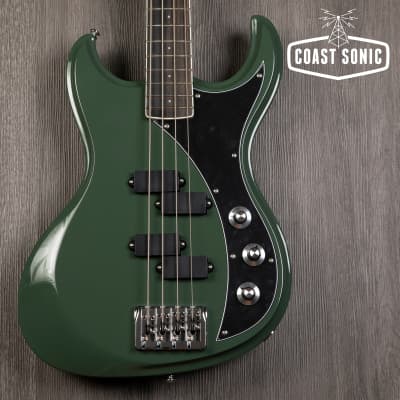 Dunable DE R2 Bass, Gloss Black, Soapbar Humbucker Pickups, | Reverb