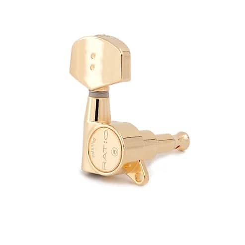 Graphtech Ratio Acoustic 3+3 w/ 14:1, Gold | Reverb