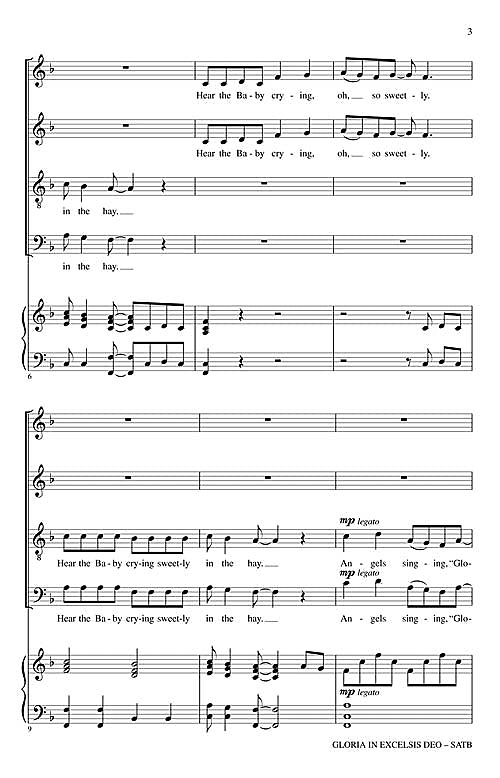 Gloria In Excelsis Deo Sacred Choral Satb Barry Talley | Reverb