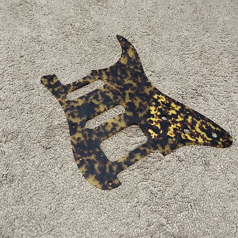 Warmoth Stratocaster HSS Pickguard 2023 - Yellow Tortoise | Reverb