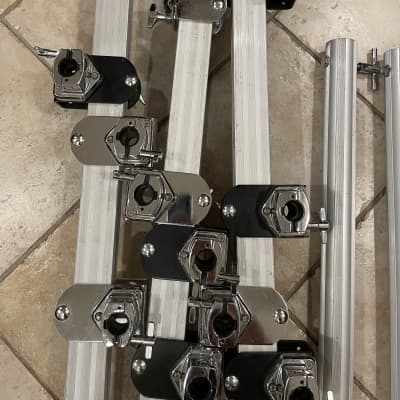 Pearl Drum Rack designed by Jeff Porcaro with 14 clamps & | Reverb