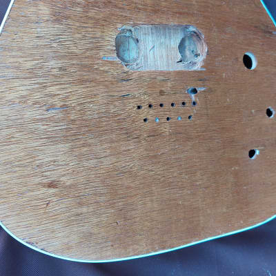 USA Sharp Horn Tele Body Jatoba top Pine Body Humbucker Pre | Reverb
