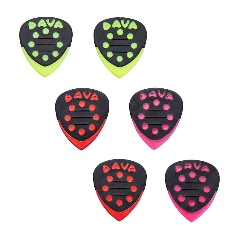 Dava Grip Tip Combo Picks/Plectrums (Pack of 6) | Reverb