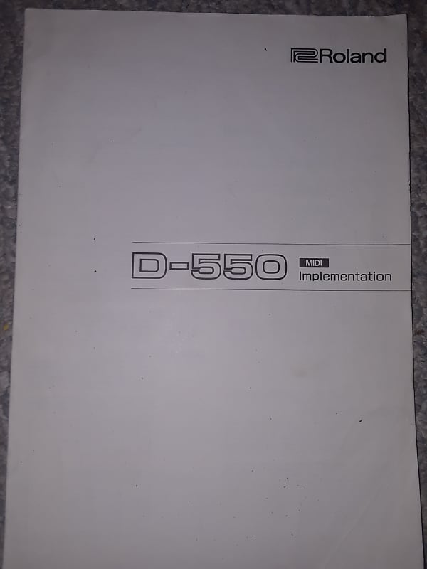Roland D-550 Midi Implementation Booklet | Reverb
