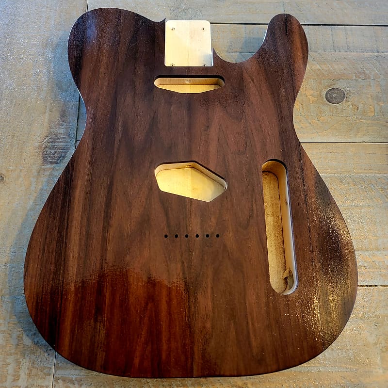 T-Style Guitar Body - Walnut Top | Reverb