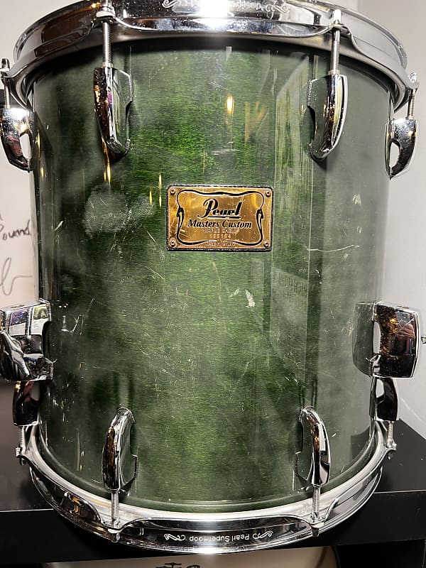 Pearl Masters Custom 14x14 MMX Mid 90’s - Emerald Mist | Reverb