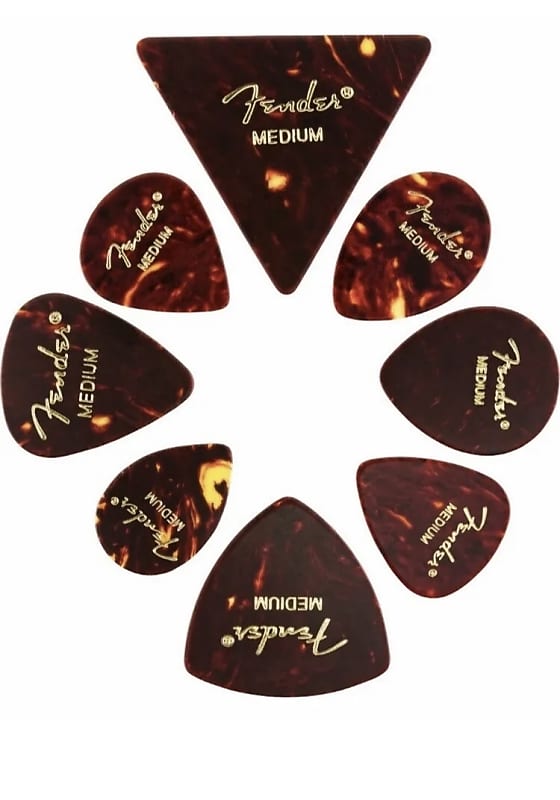 Fender Tortoise shell medley mix picks | Reverb