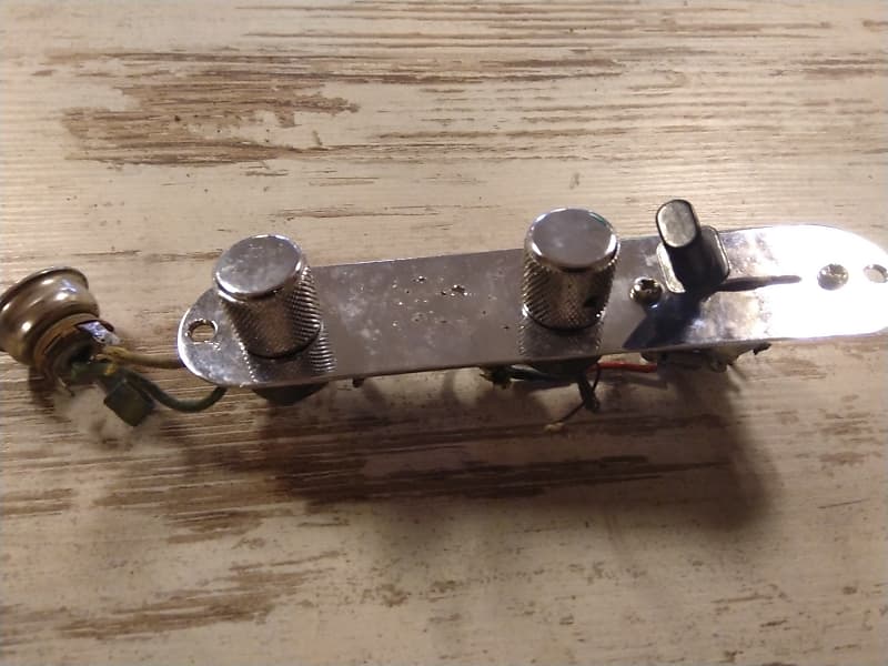1966 Fender Telecaster control plate/wiring | Reverb