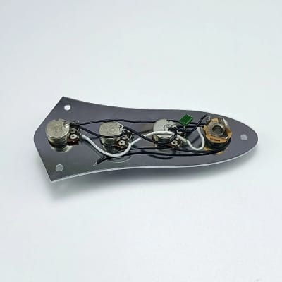 Chrome Loaded Prewired Jazz Bass Style Control Plate Panel | Reverb