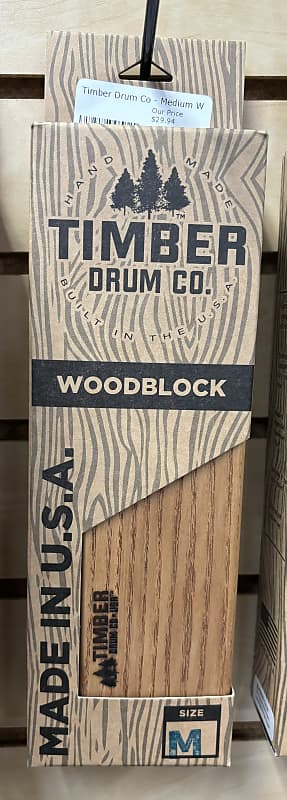 Timber Drum Co T4-M Woodblock- Natural | Reverb