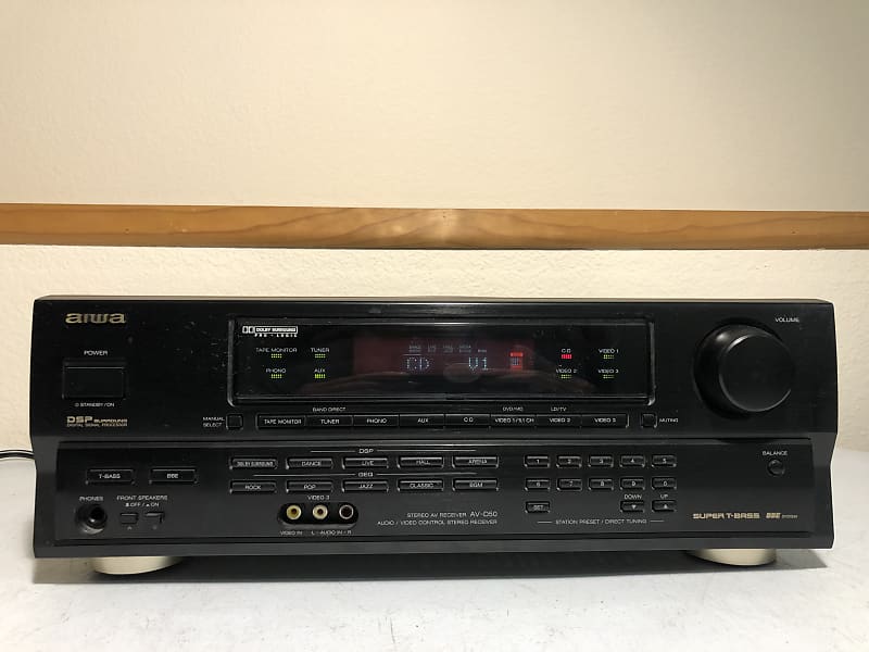 Aiwa AV-D50U Receiver HiFi Stereo Vintage 5.1 Channel Phono | Reverb