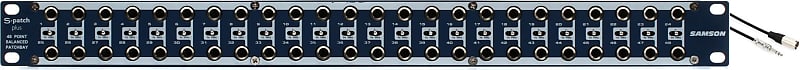 Samson S-Patch Plus 48-point Balanced Patchbay Bundle with | Reverb