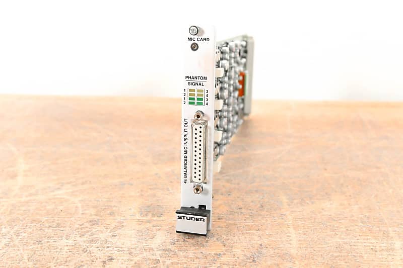 Studer Mic/Line In Card for D21m Modular I/O System CG01HQC | Reverb