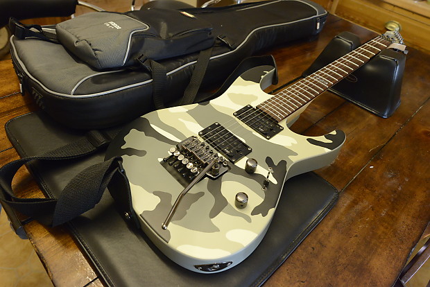 ESP LTD M-200UC Urban Camo Floyd Rose Strat Horizon Dinky | Reverb