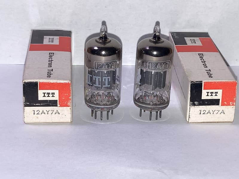 1964 Hitachi 12AY7 12AY7A 6072 Tubes, Matched Pair, Tested, | Reverb