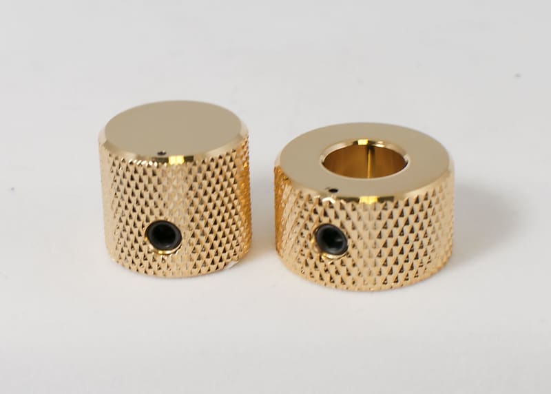 Concentric Stacked Metal Beveled Knob -Gold EMG | Reverb