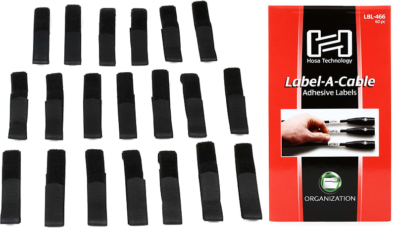 Hosa WTI-156G-20 12 inch Cable Wraps with Center-pass Gap | Reverb