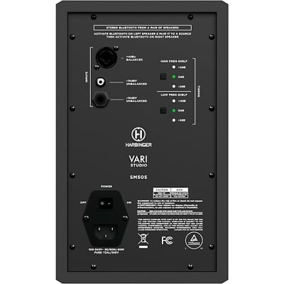 Harbinger VARI SM505 5" Studio Monitor With 3-Voice DSP and | Reverb