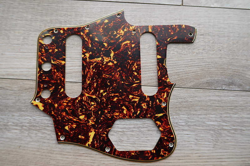Fender Jaguar tortoise Vintage relic 60's Jag pickguard usa | Reverb