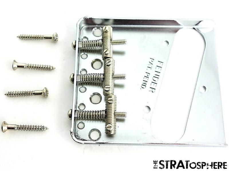 USA Fender Custom Shop 1963 Telecaster NOS BRIDGE Chrome | Reverb