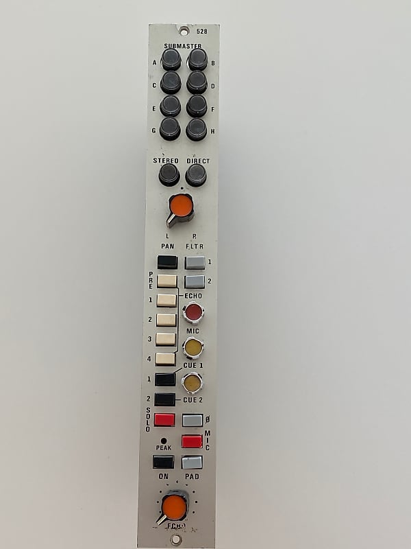 Vinatge API 528 Channel Mic line Module 1970 Silver Serial #5 | Reverb