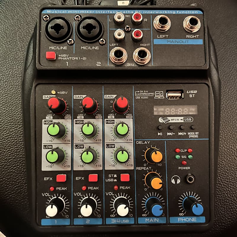 Professional 4-Channel Mixing Console - Aux Paths Plus | Reverb