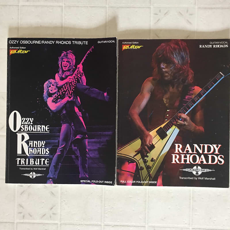 Randy Rhoads Two Music Books with Tab & Notation Paperback | Reverb
