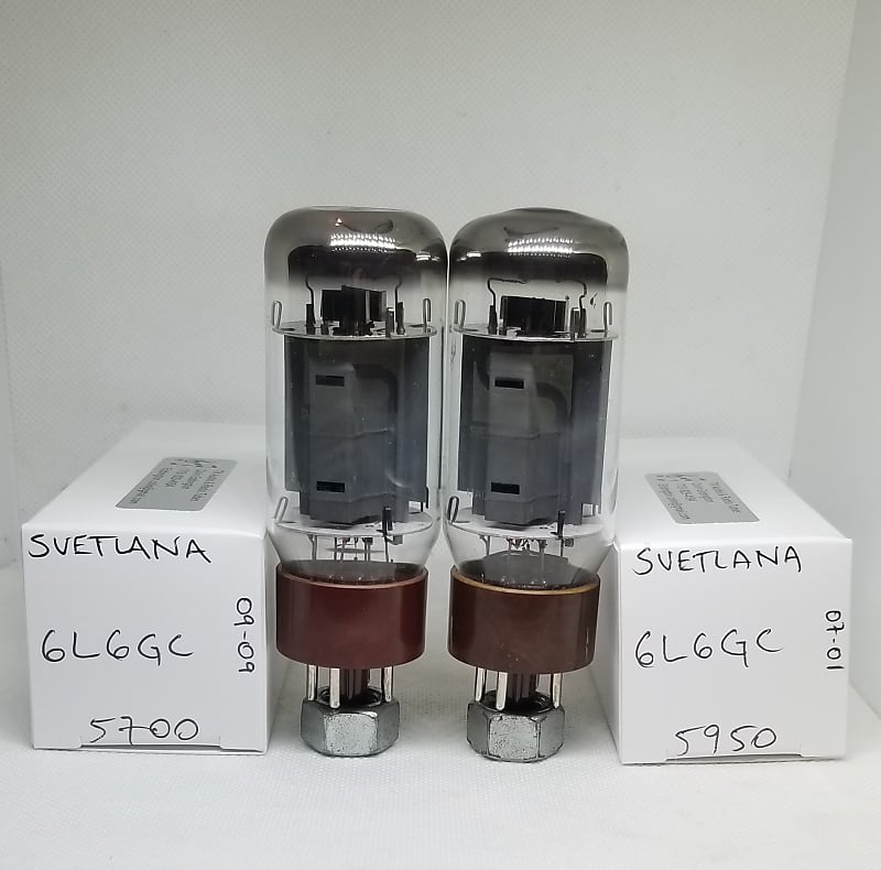 Svetlana 6L6GC Closely Matched (4.2%) Pair NOS 6L6 6P3C | Reverb