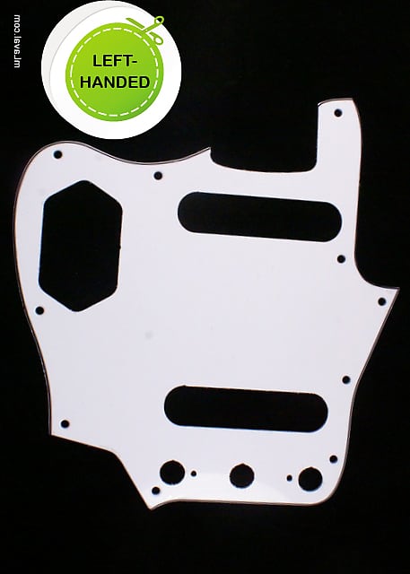 Left-handed Pickguard For Jaguar style Guitar ,3ply White | Reverb UK