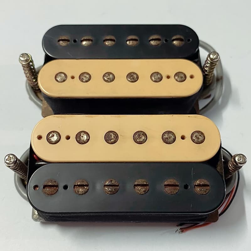 Vintage MMK45 Zebra humbucker set Aria Pro II 12k + 11.58k 4 | Reverb