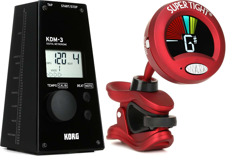 Korg KDM-3 Digital Metronome - Black Bundle with Snark ST-2 | Reverb