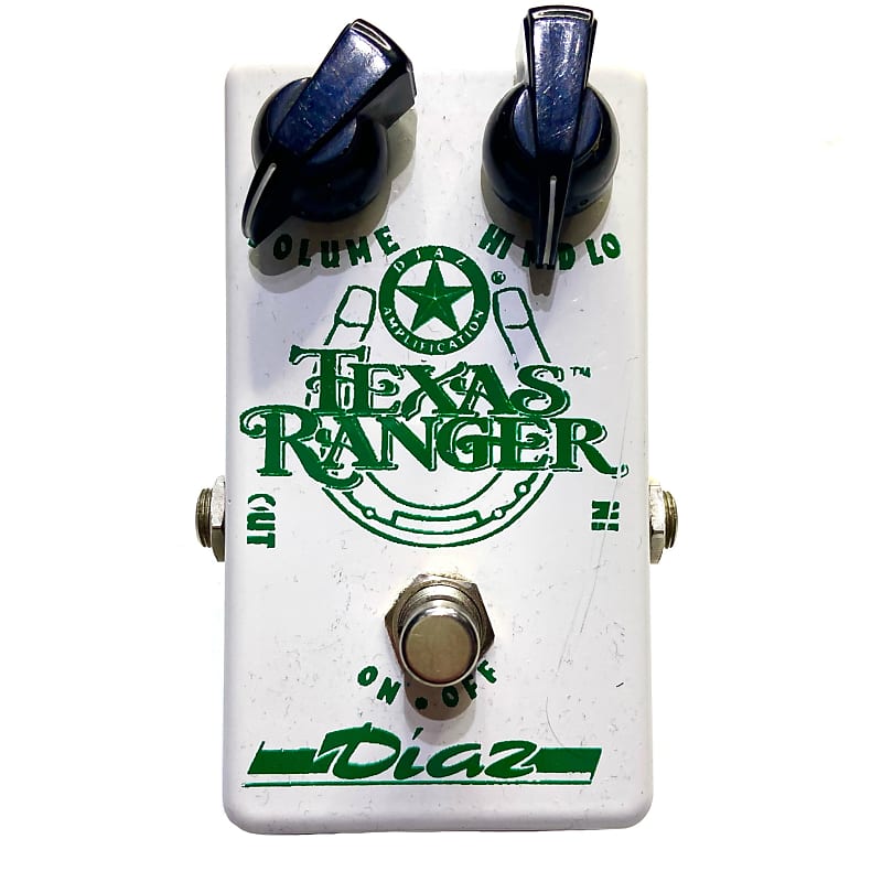 Cesar Diaz Texas Ranger White Germanium SRV Treble Booster | Reverb