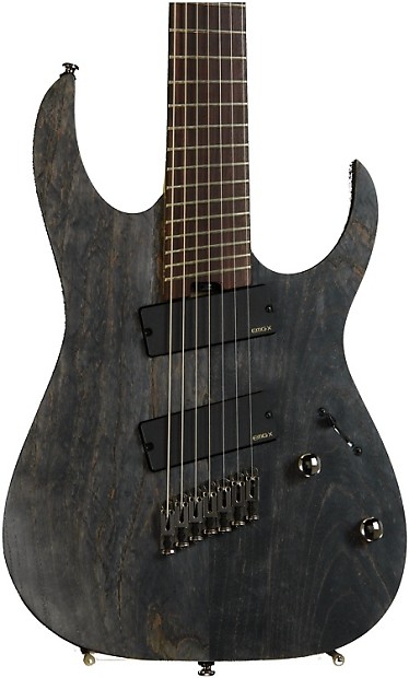 Ibanez Iron Label RGIF7 Multi-Scale - Black Stained | Reverb